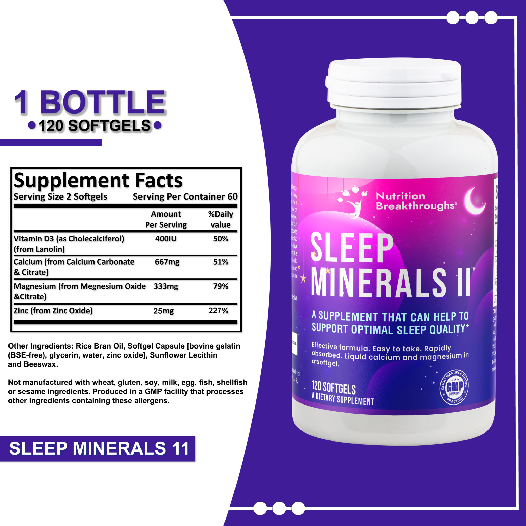 Sleep Minerals II: An Effective Natural Sleep Aid in Softgels ...